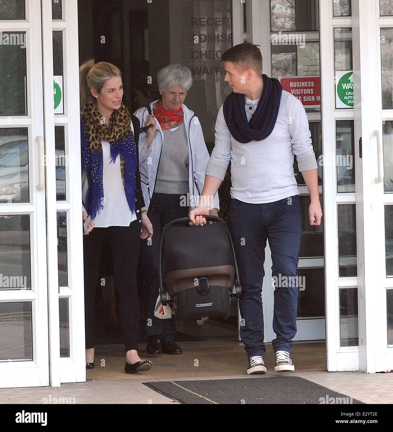 Model Pippa O'Connor and Husband Brian Ormond leaving Mount Carmel ...