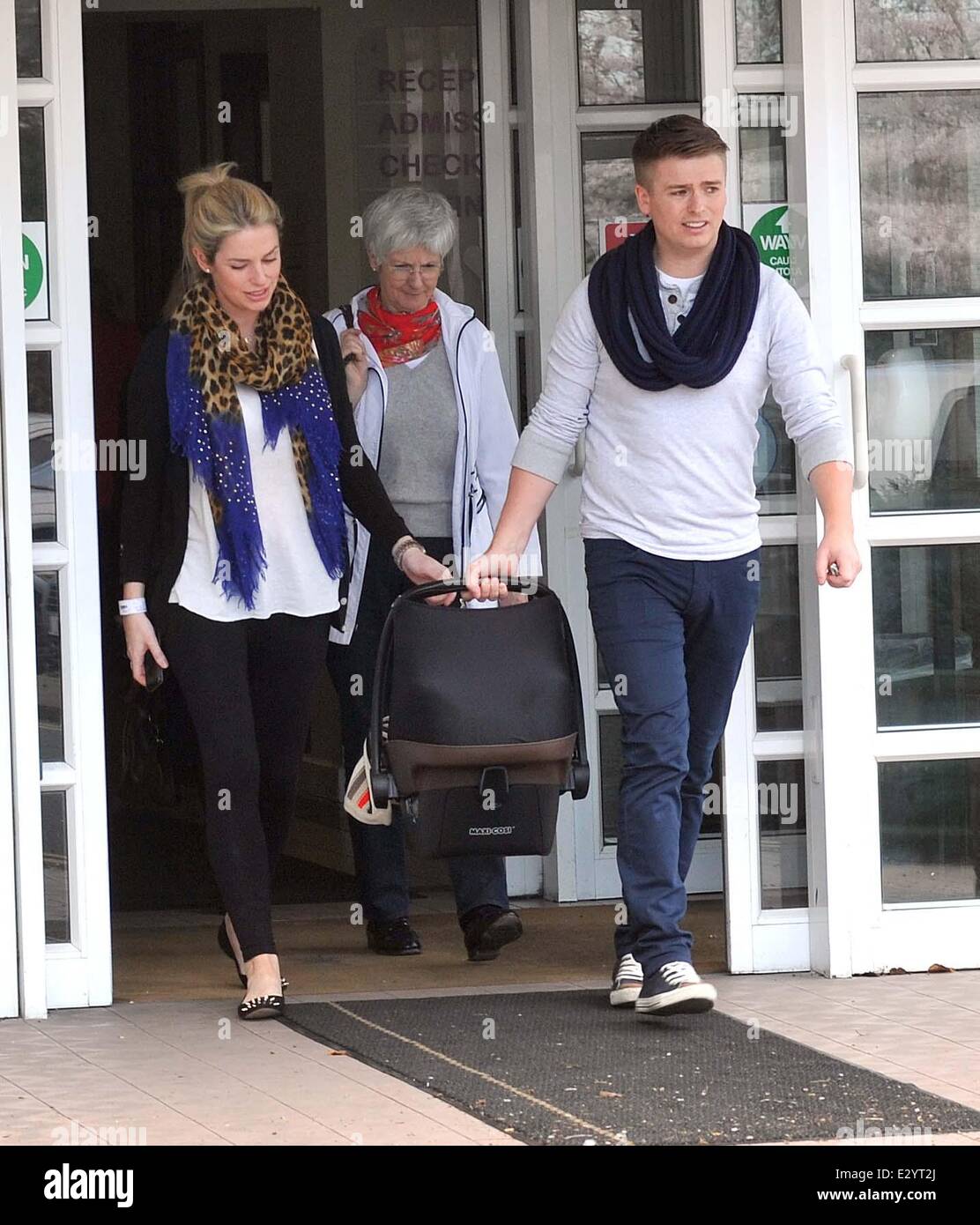 Model Pippa O'Connor and Husband Brian Ormond leaving Mount Carmel ...