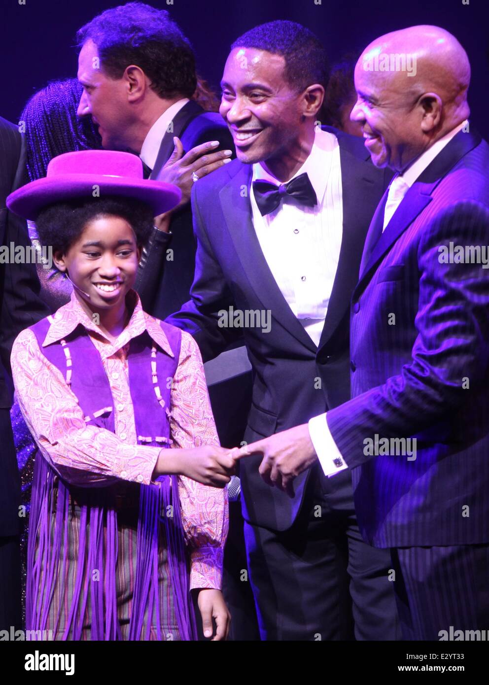 The opening night curtain call for Motown:The Musical at the Lunt ...