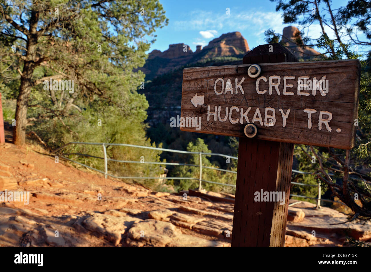 The Huckaby Trail, located under the Midgley Bridge in Oak Creek Canyon ...