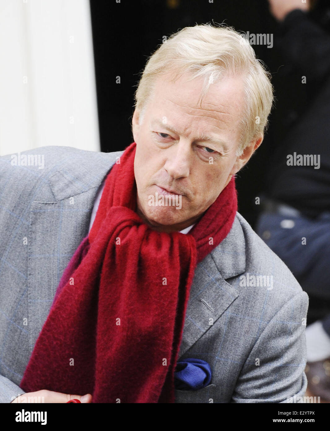 Sir Mark Thatcher leaving Margaret Thatcher's house Featuring: Sir Mark ...