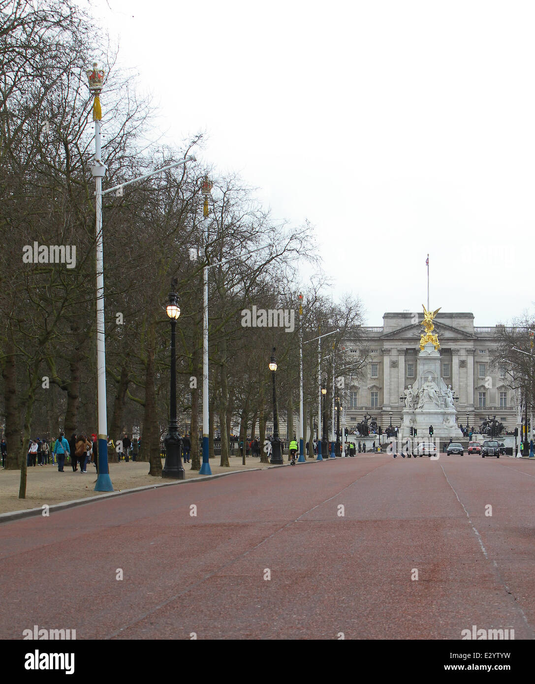 General views of The Mall in London, part of the main route of the ...