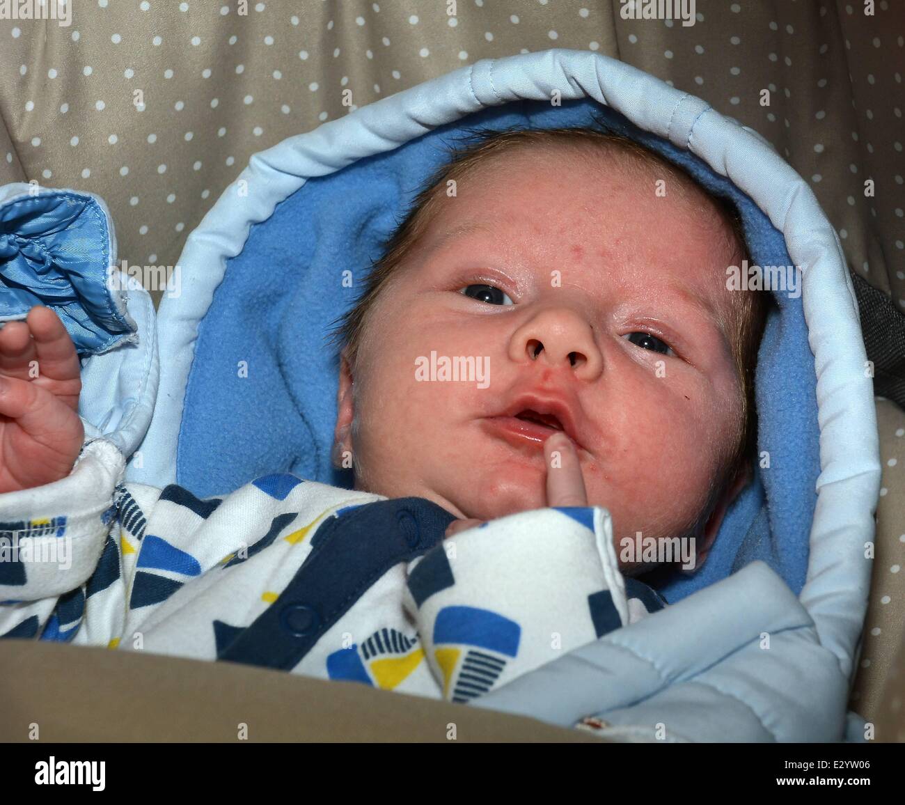 TV3 Presenter Anna Daly with her 3 week old baby Euan Ward at the ...