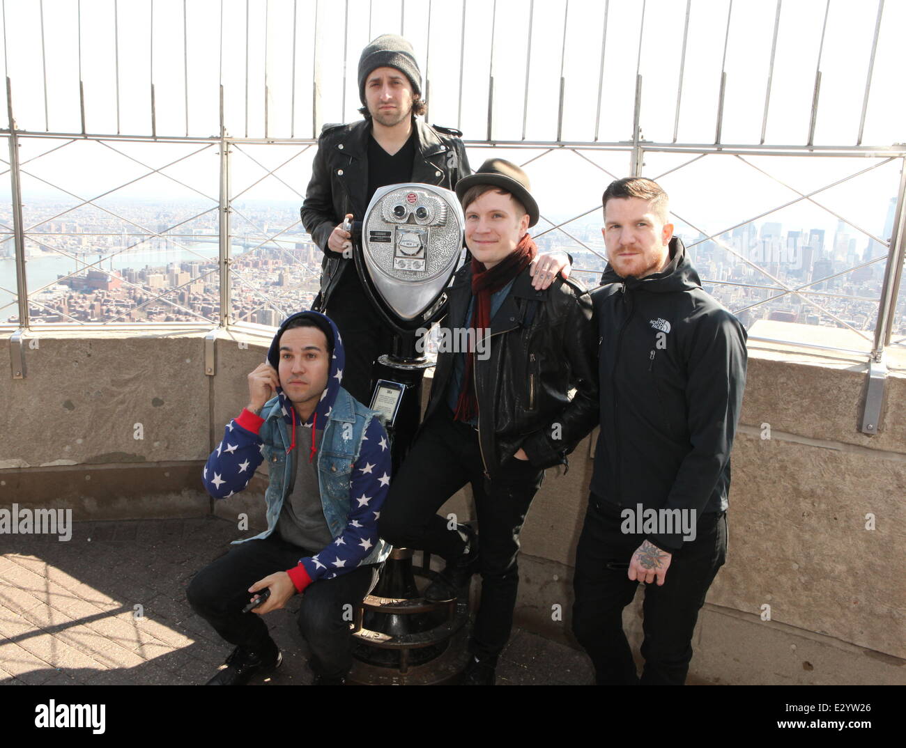 Punk rock band Fall Out Boy promote their new album 'Save Rock and Roll ...