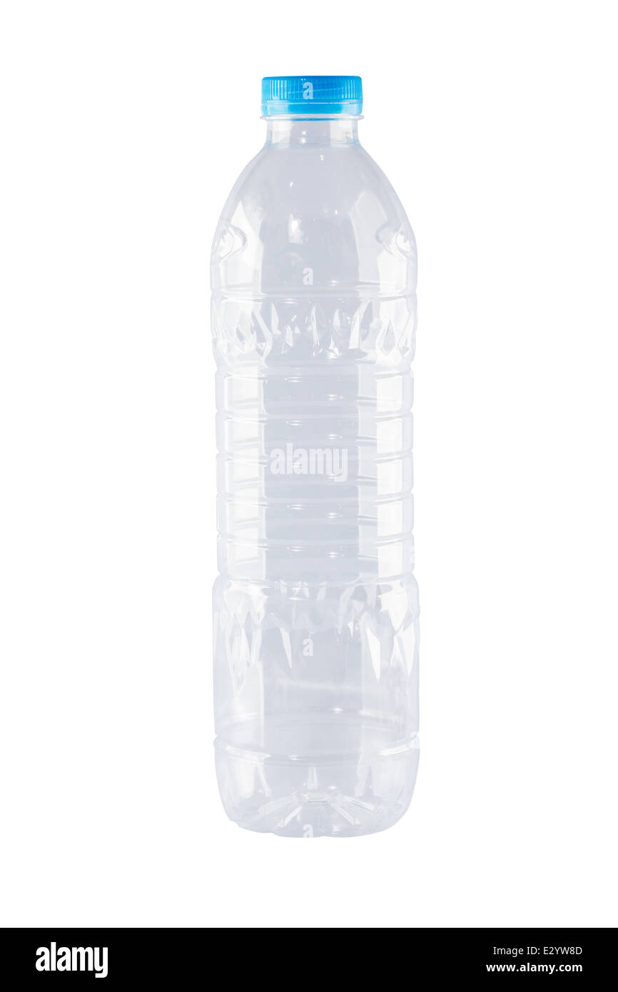 Blank transparent of drink water plastic bottle isolated on white ...