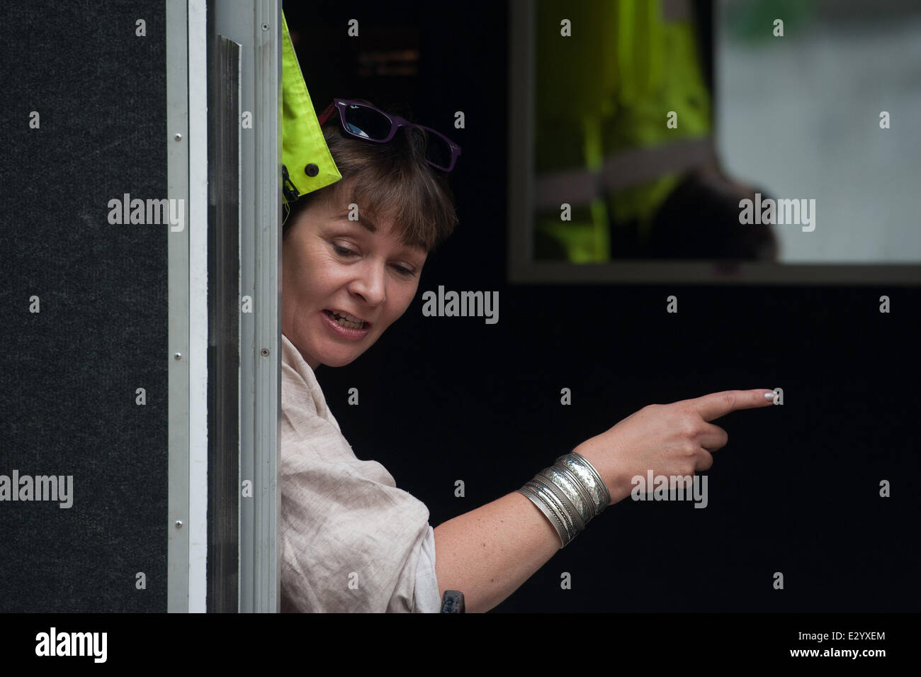 Green Party MP Caroline Lucas takes part in an anti-austerity ...