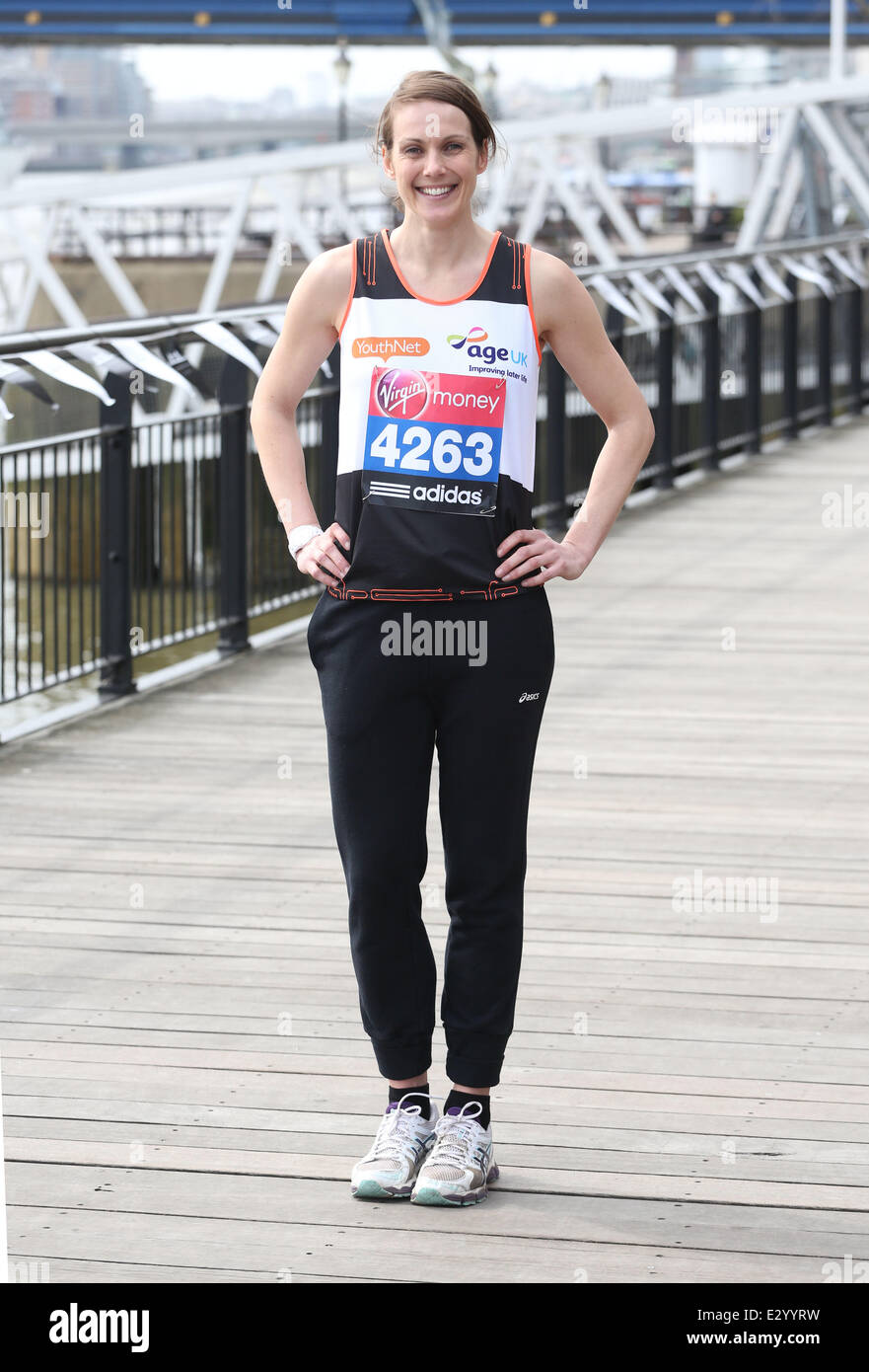 Virgin London Marathon - Celebrities photocall Featuring: Kelly ...