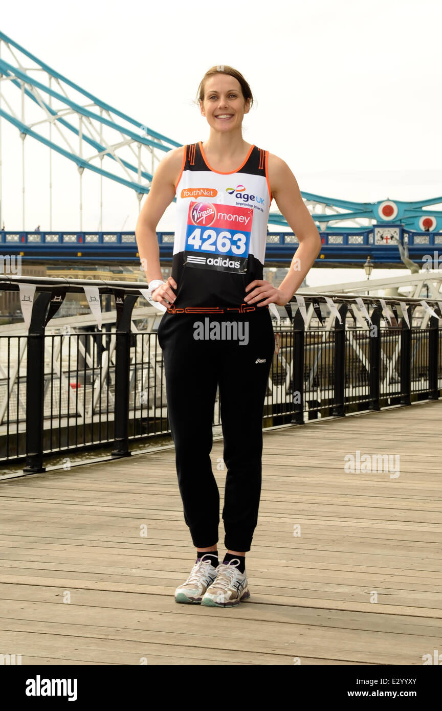 Virgin London Marathon - Photocall at Tower Bridge Featuring: Kelly ...