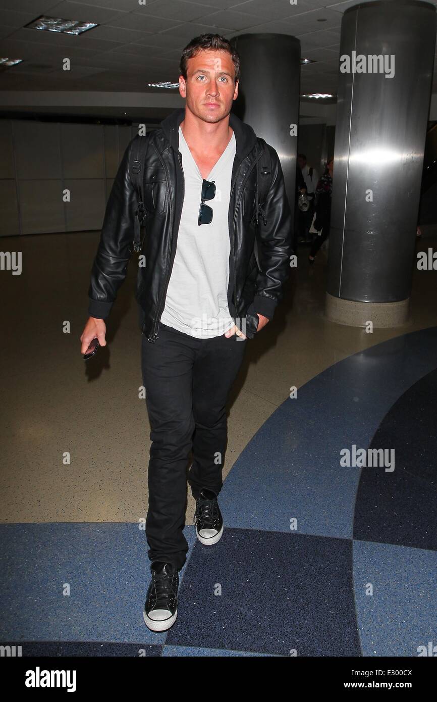 Ryan Lochte arrives at Los Angeles International Airport Featuring ...