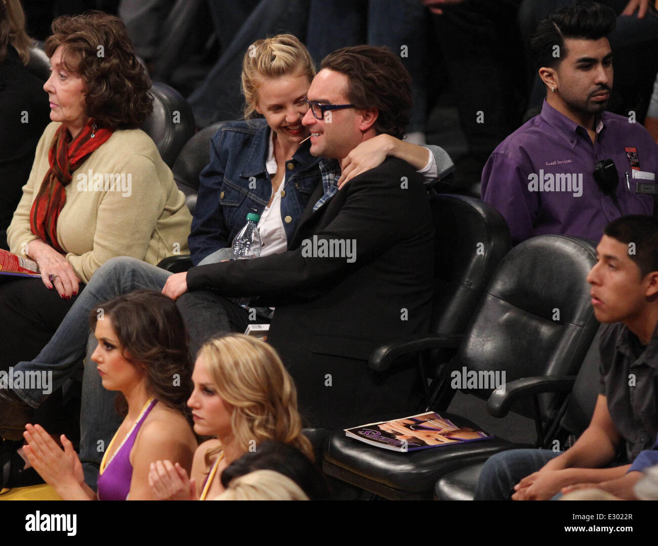 Celebrities watching Houston Rockets vs Los Angeles Lakers at the ...