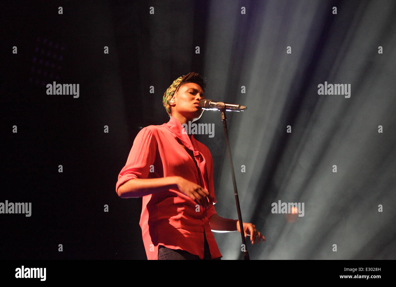 Imany performs live in concert at HSW hall during her tour of Poland ...