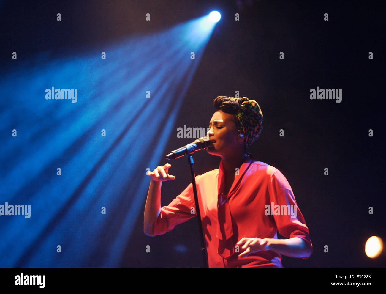 Imany performs live in concert at HSW hall during her tour of Poland ...