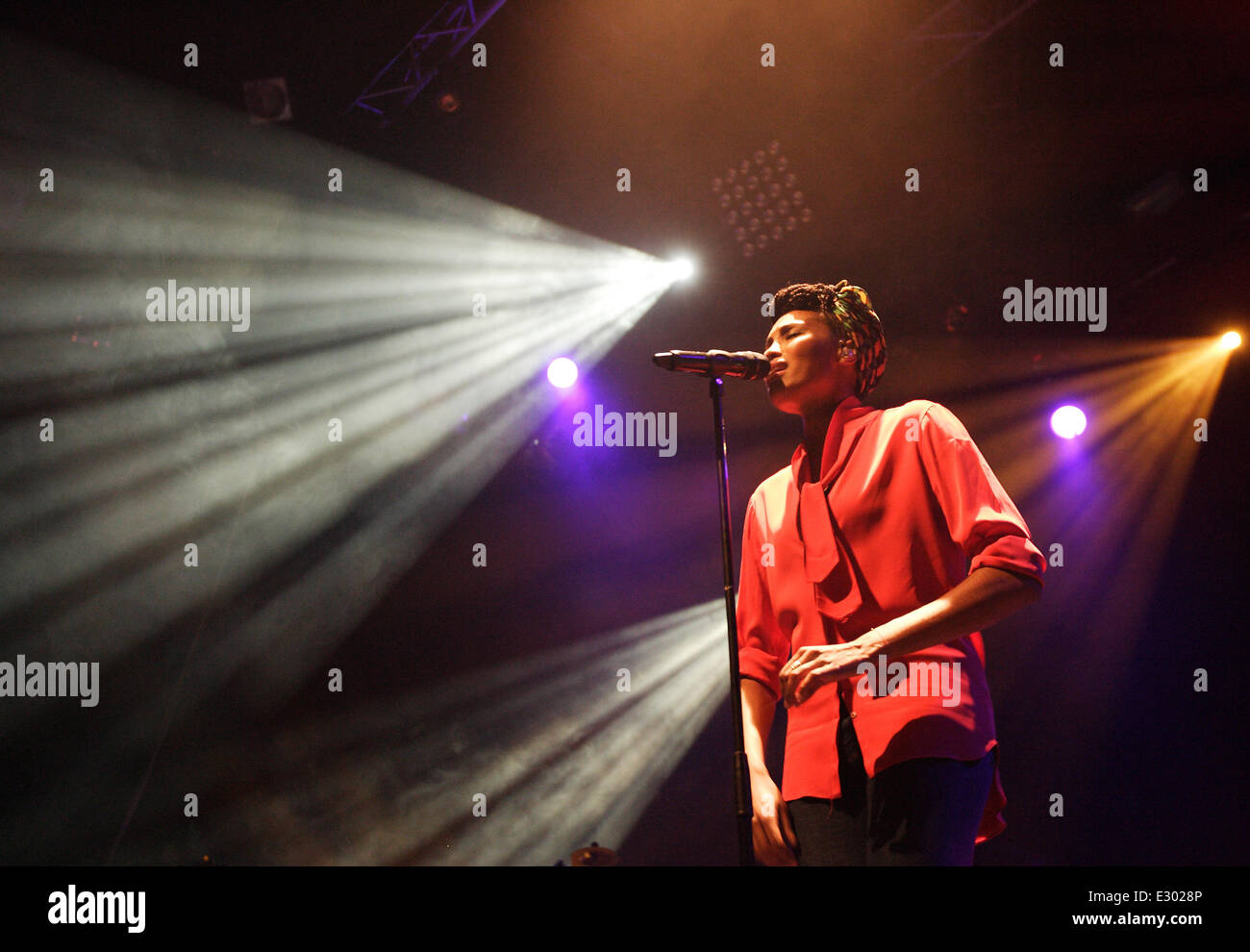 Imany performs live in concert at HSW hall during her tour of Poland ...