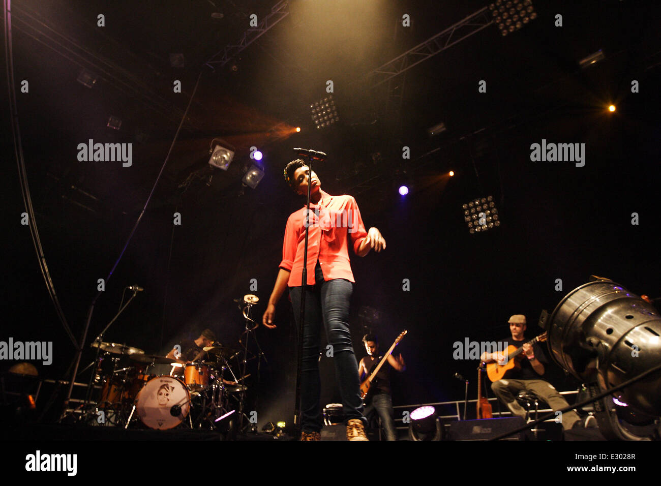Imany performs live in concert at HSW hall during her tour of Poland ...