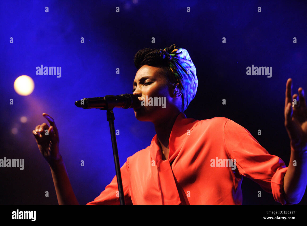 Imany performs live in concert at HSW hall during her tour of Poland ...