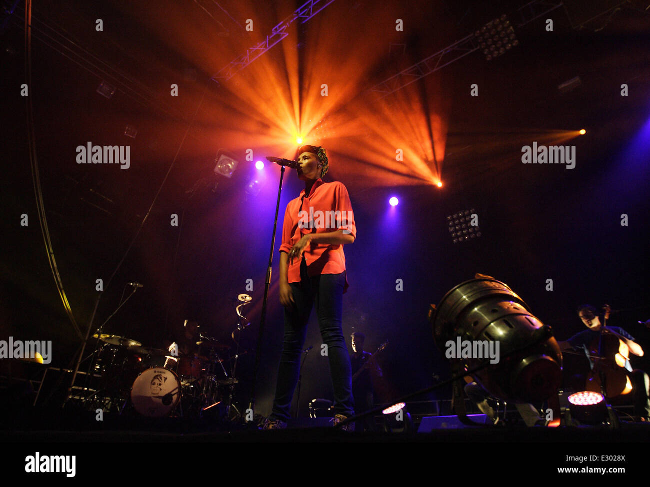 Imany performs live in concert at HSW hall during her tour of Poland ...