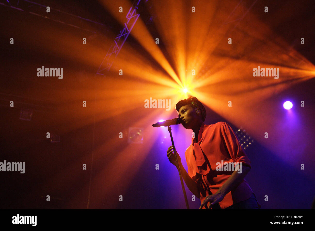 Imany performs live in concert at HSW hall during her tour of Poland ...