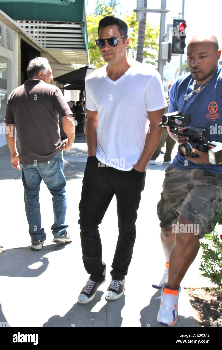 Cash Warren seen heading to La Scala for lunch Featuring: Cash Warren ...