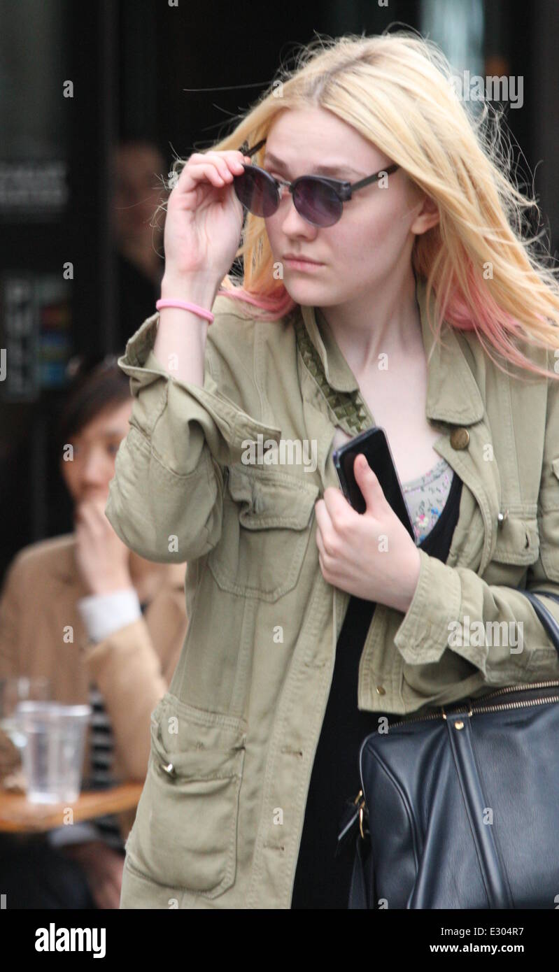 Actress Dakota Fanning seen out and about in Manhattan Featuring ...