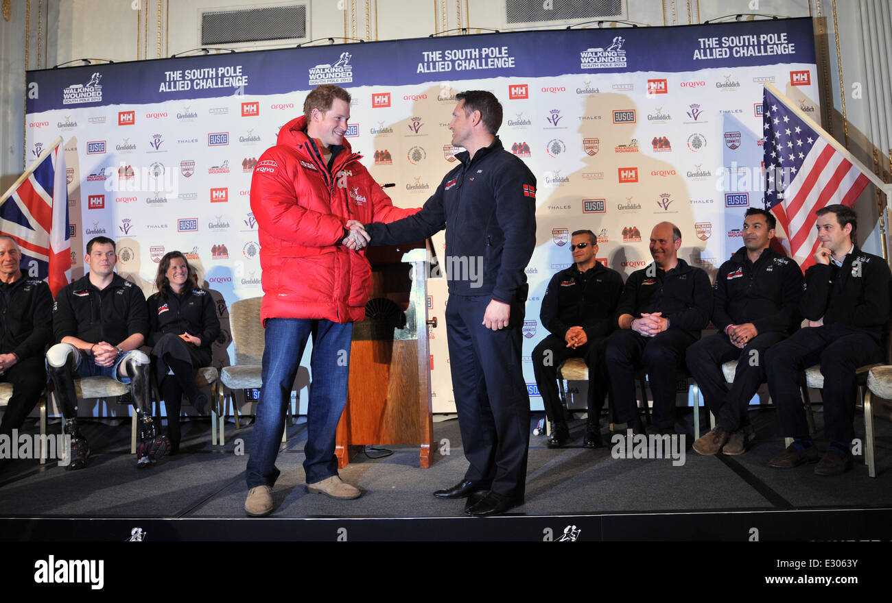 Unveiling of the 'Walking With The Wounded South Pole Allied Challenge ...