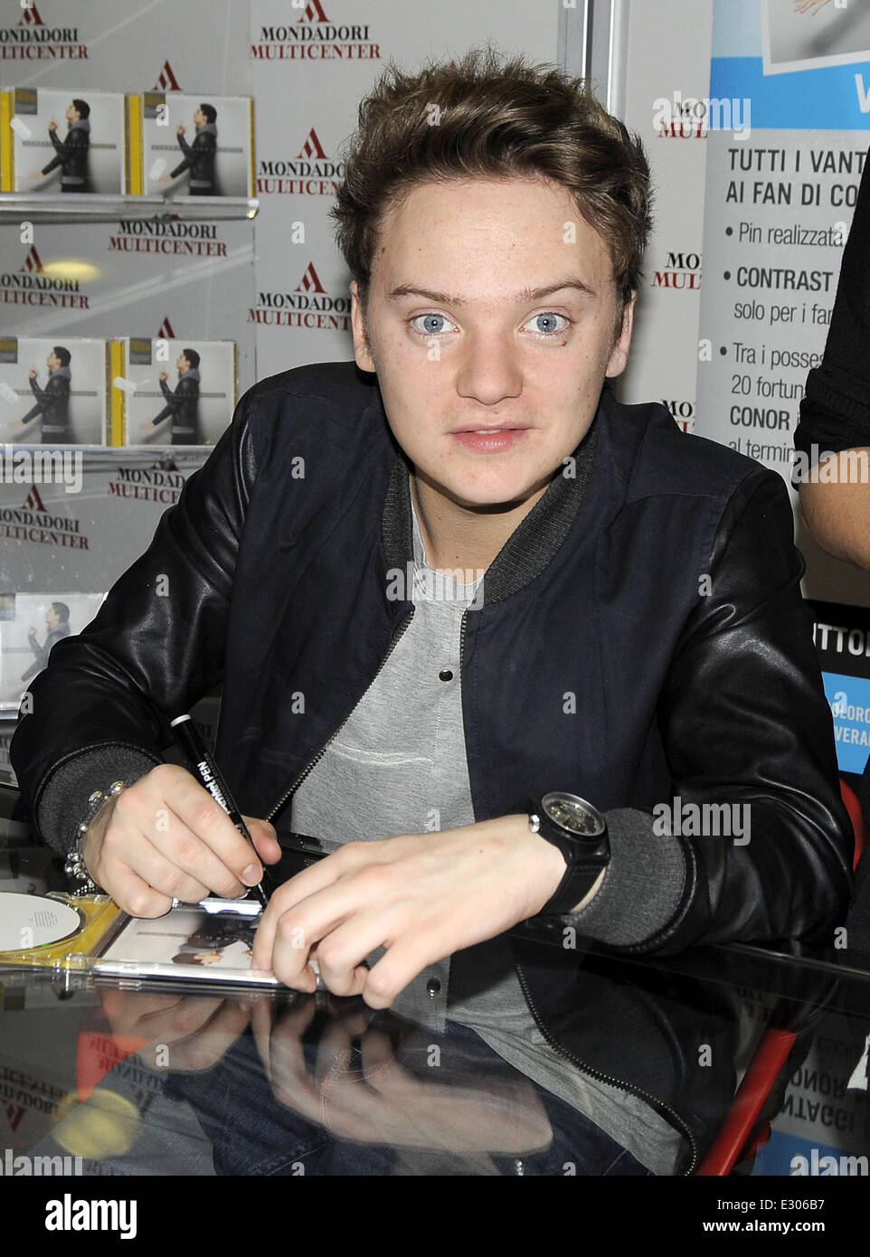 Conor Maynard signs copies of his album 'Contrast' and meets fans at ...