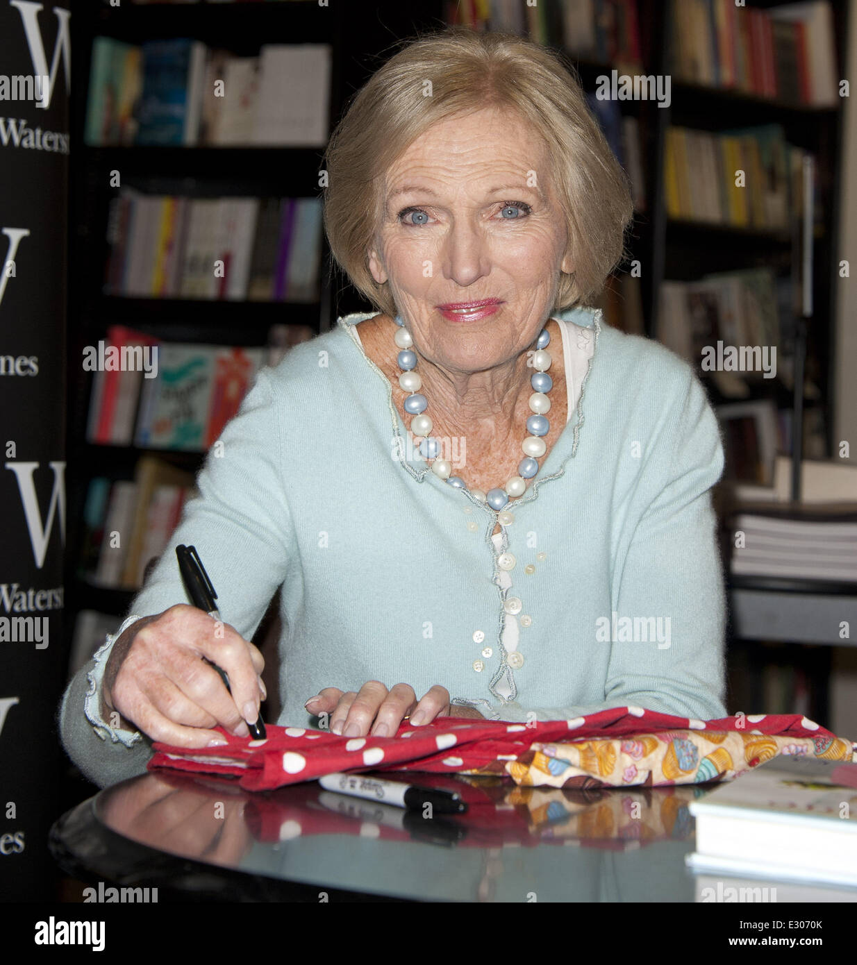 Celebrity chef and star of 'The Great British Bake-Off', Mary Berry ...