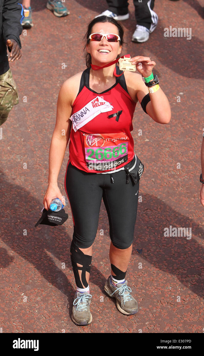 The 2013 Virgin London Marathon Featuring: Susanna Reid Where: London ...