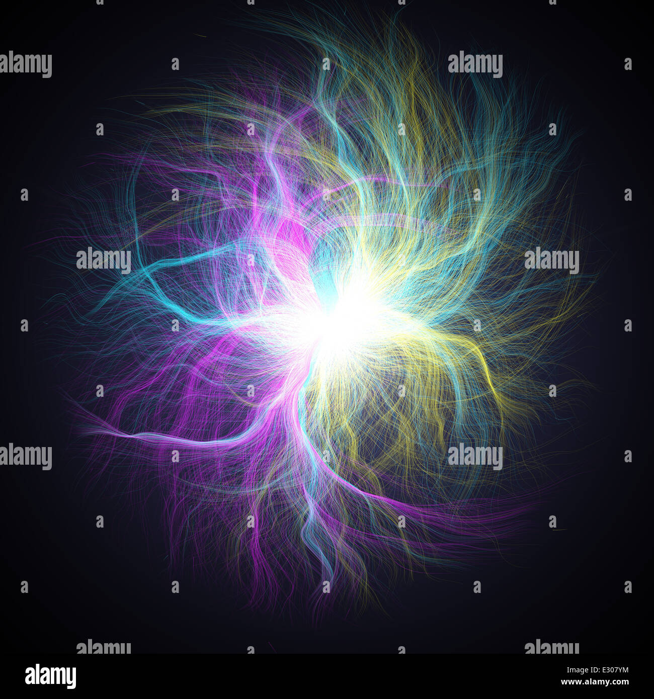 magical swarm of dots-tails Stock Photo - Alamy