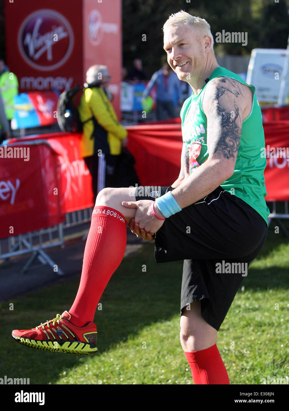 The 2013 Virgin London Marathon Featuring: Iwan Thomas Where: London ...