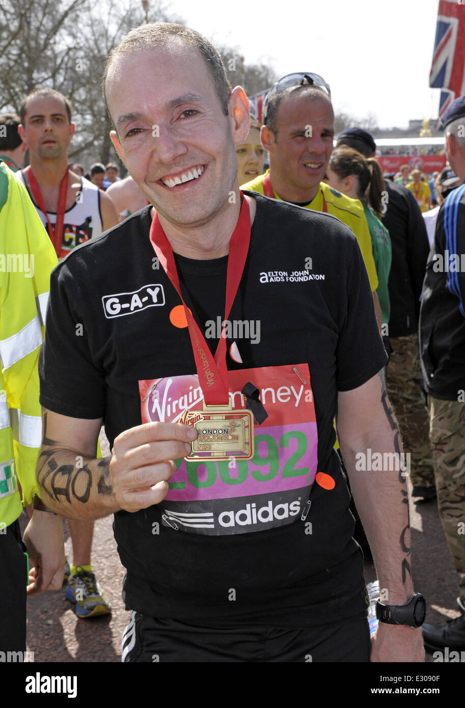 The 2013 Virgin London Marathon Featuring: Jeremy Joseph Where: London ...