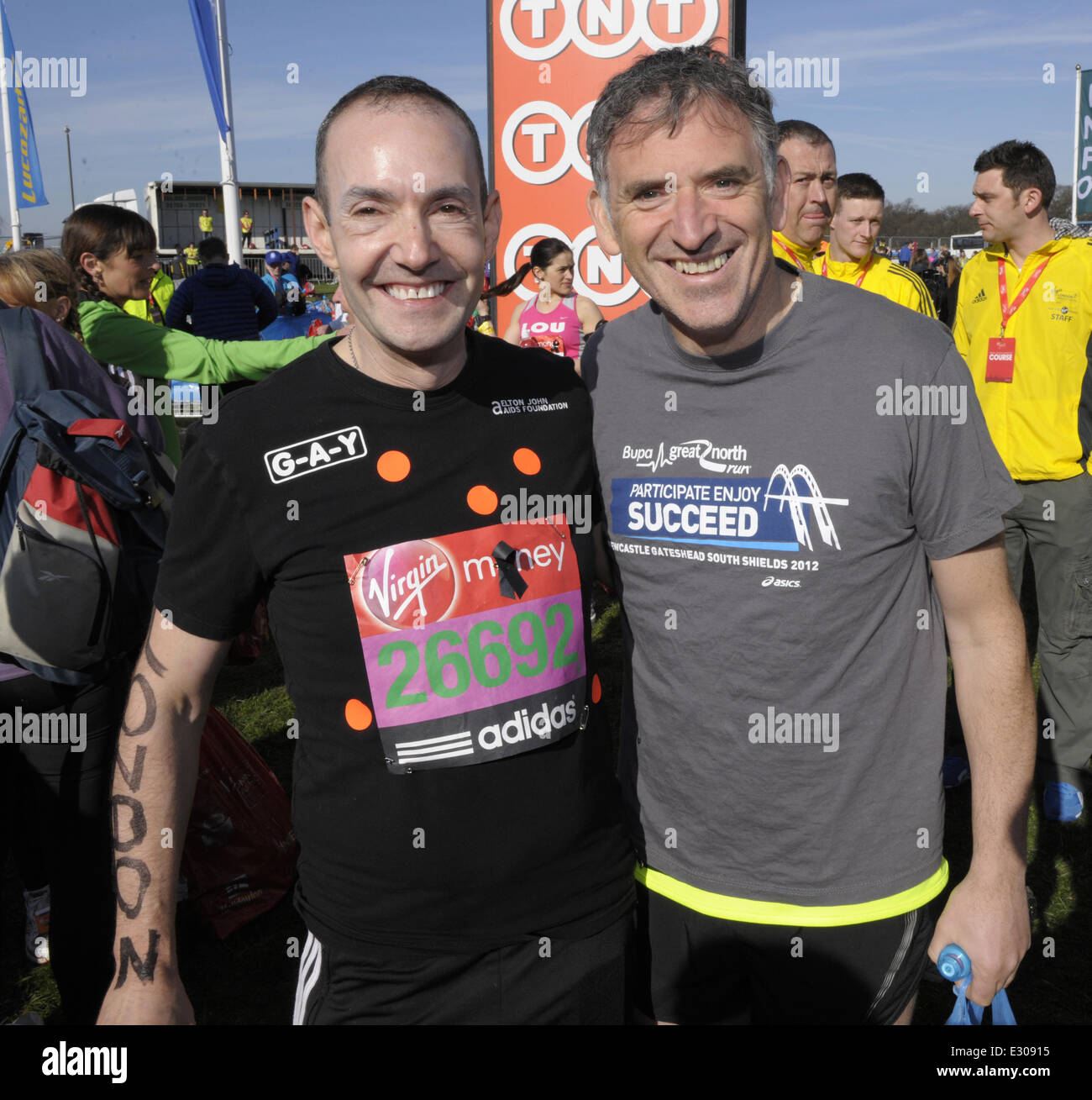 The 2013 Virgin London Marathon Featuring: Jeremy Joseph,Tony Audenshaw ...