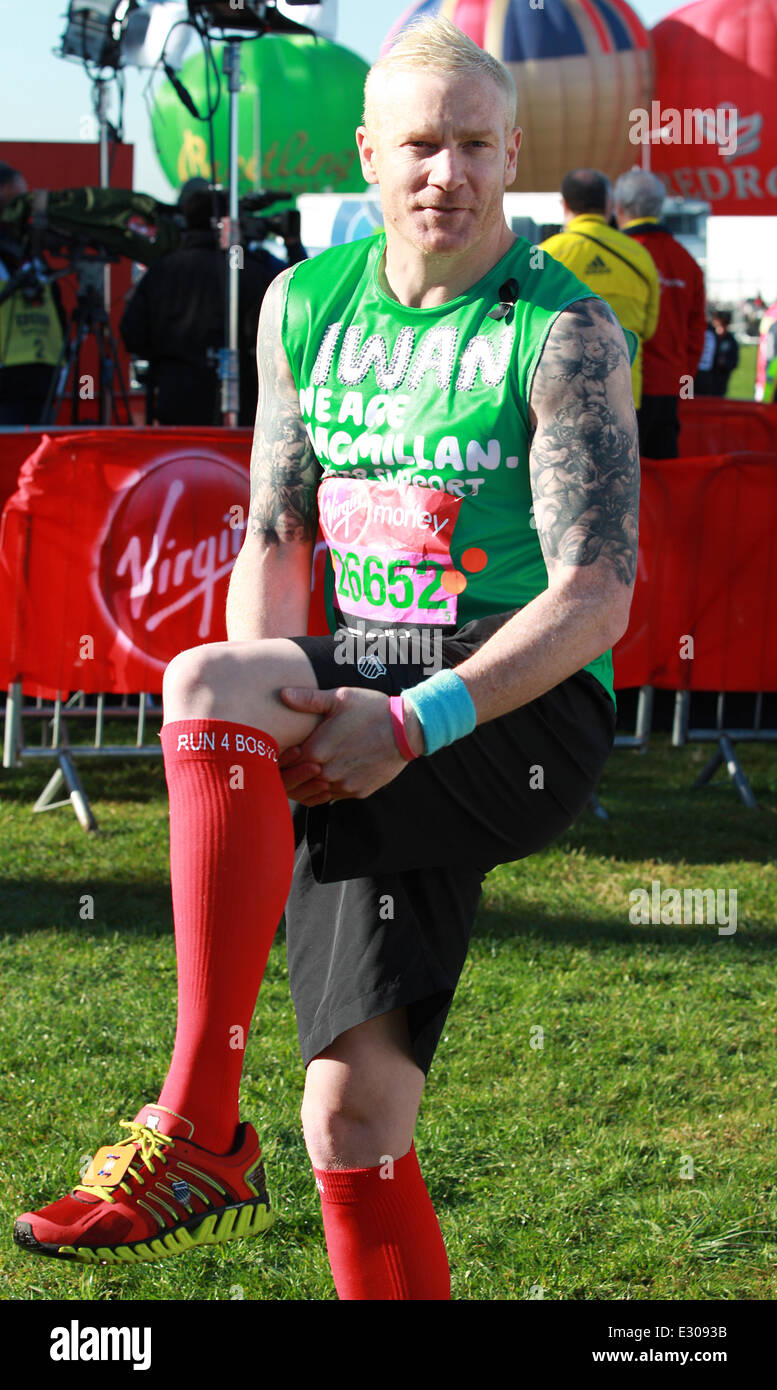 The 2013 Virgin London Marathon Featuring: Iwan Thomas Where: London ...