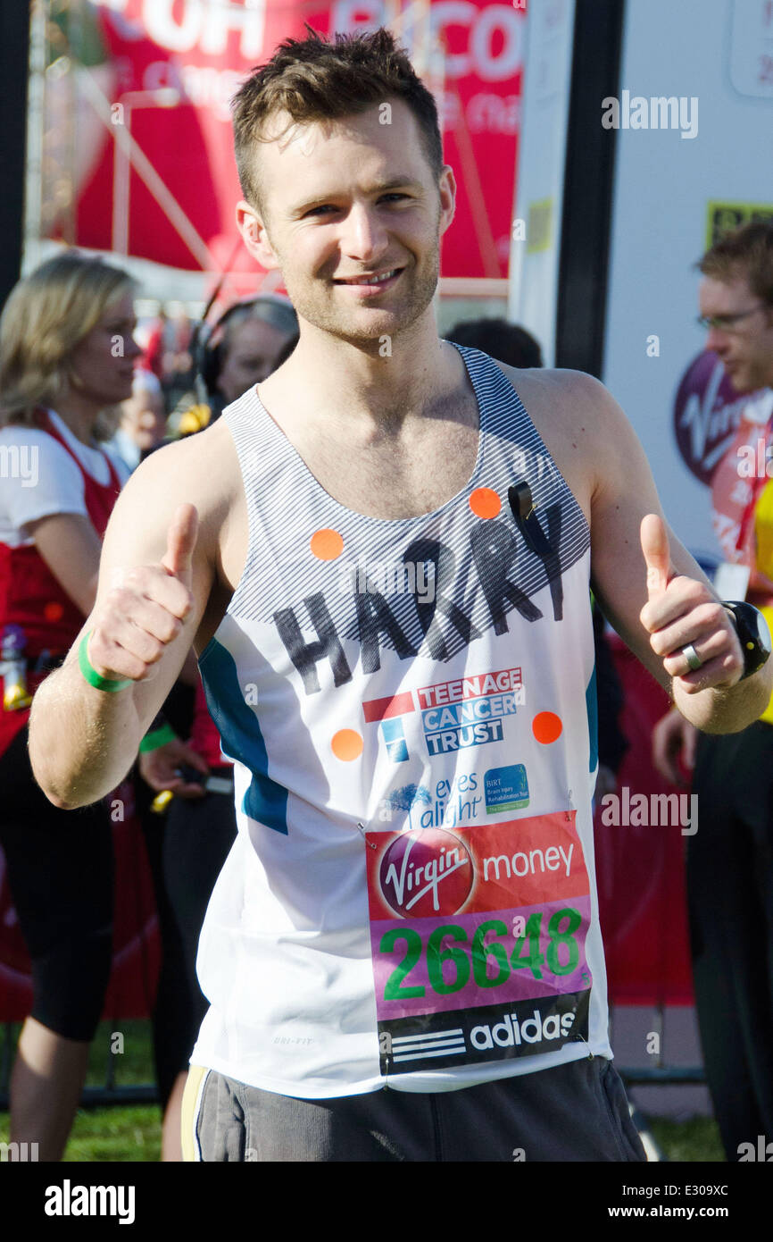 The 2013 Virgin London Marathon Featuring: Harry Judd Where: London ...