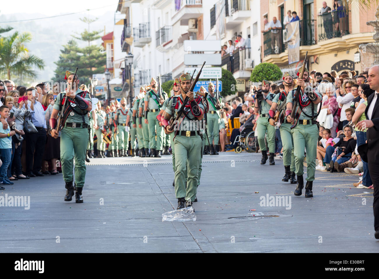 Spanish legionnaires marching during an Easter parade Stock Photo - Alamy
