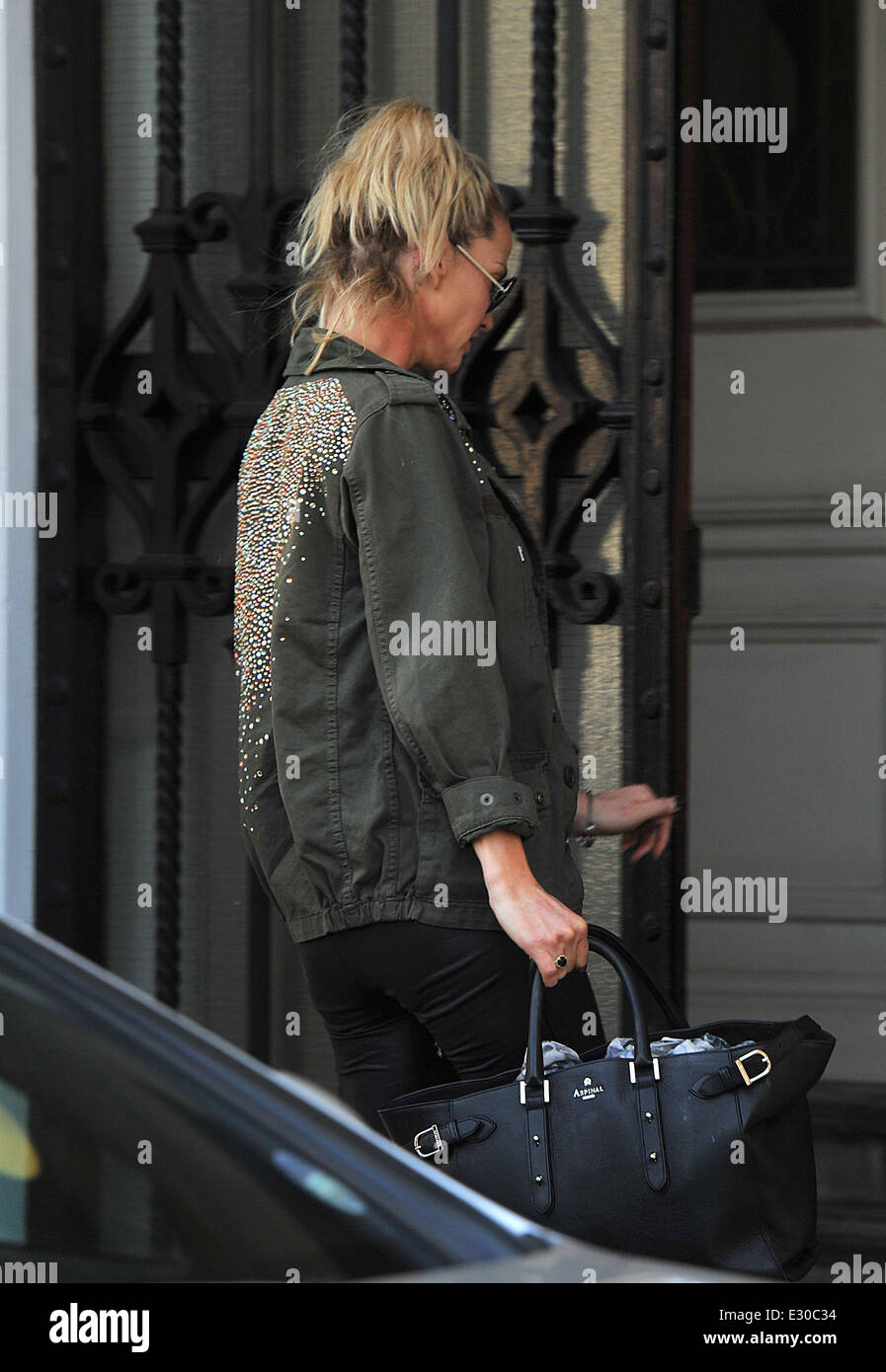 Sarah Harding arrives at Sea ford House, Belgrave Square before she is ...