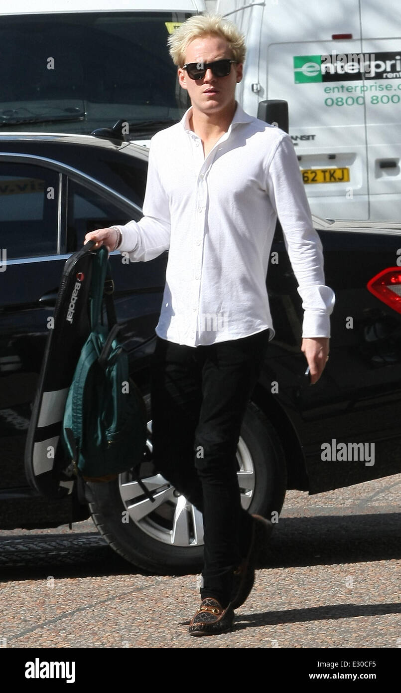 Celebrities outside the ITV studios Featuring: Jamie Laing Where ...