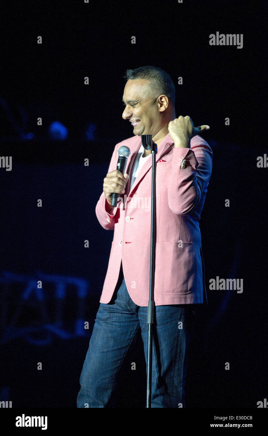 Canadian stand-up comedian Russell Peters performing to a sold out ...
