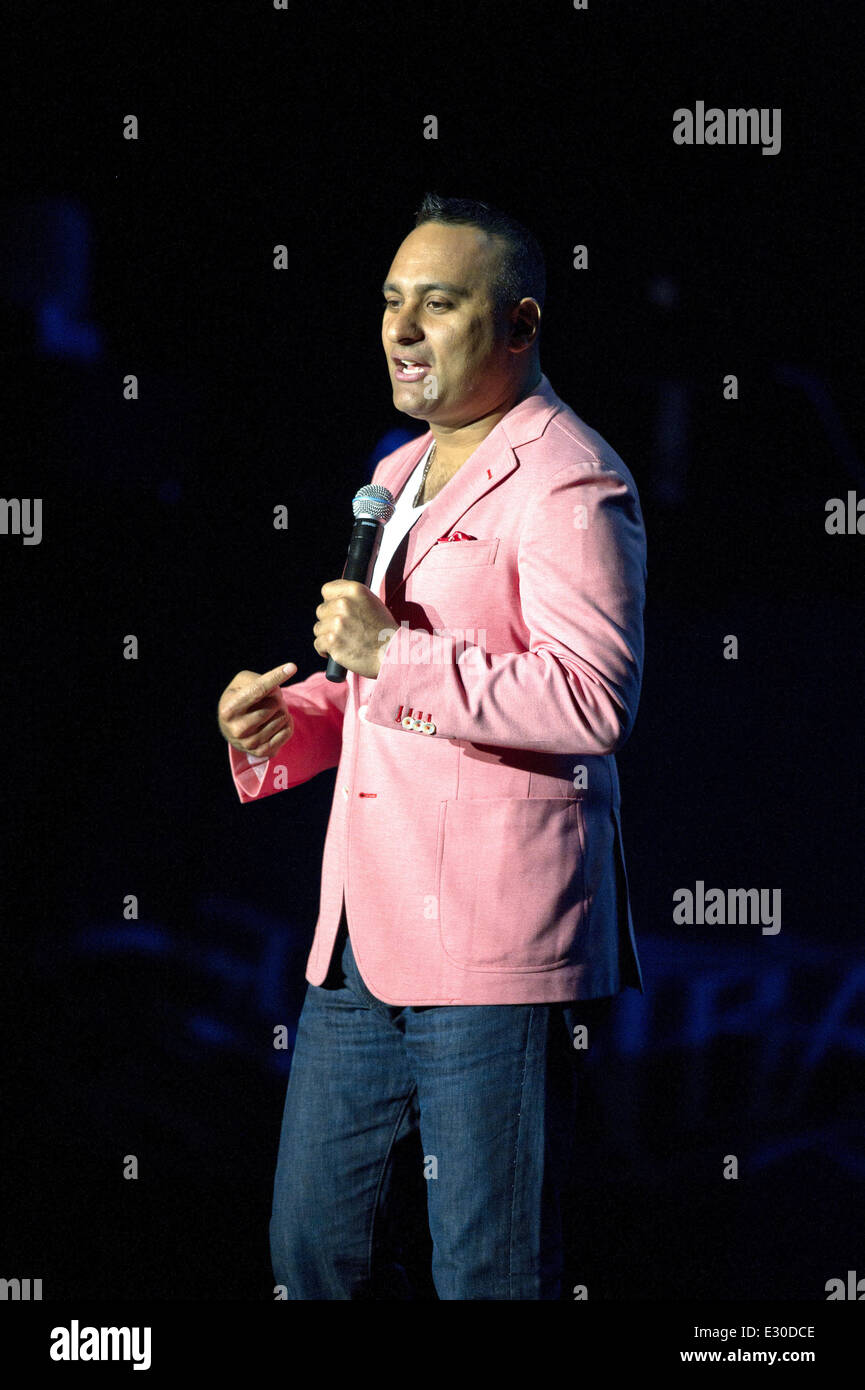 Canadian stand-up comedian Russell Peters performing to a sold out ...