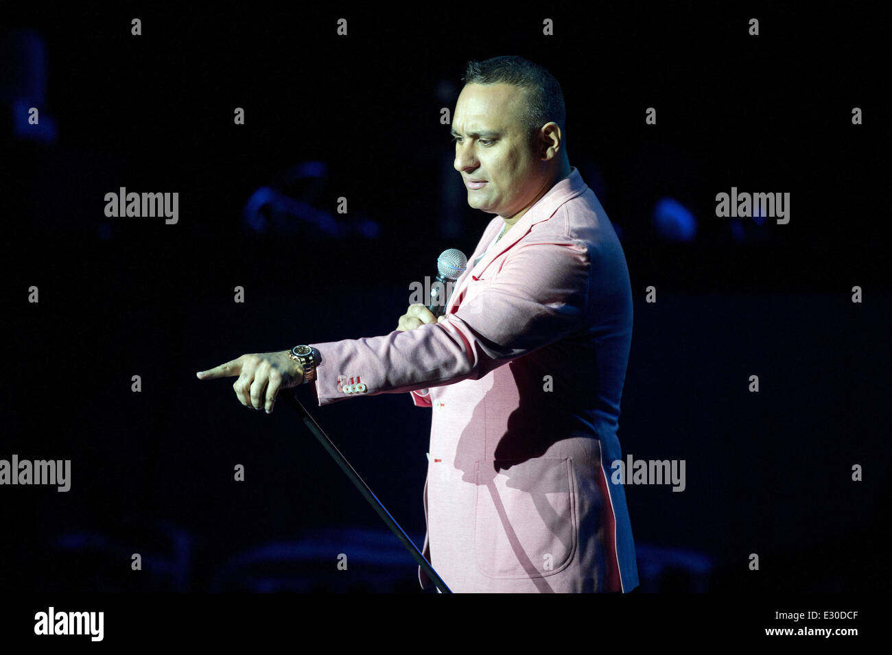 Canadian stand-up comedian Russell Peters performing to a sold out ...