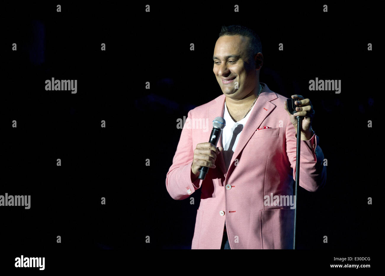 Canadian stand-up comedian Russell Peters performing to a sold out ...