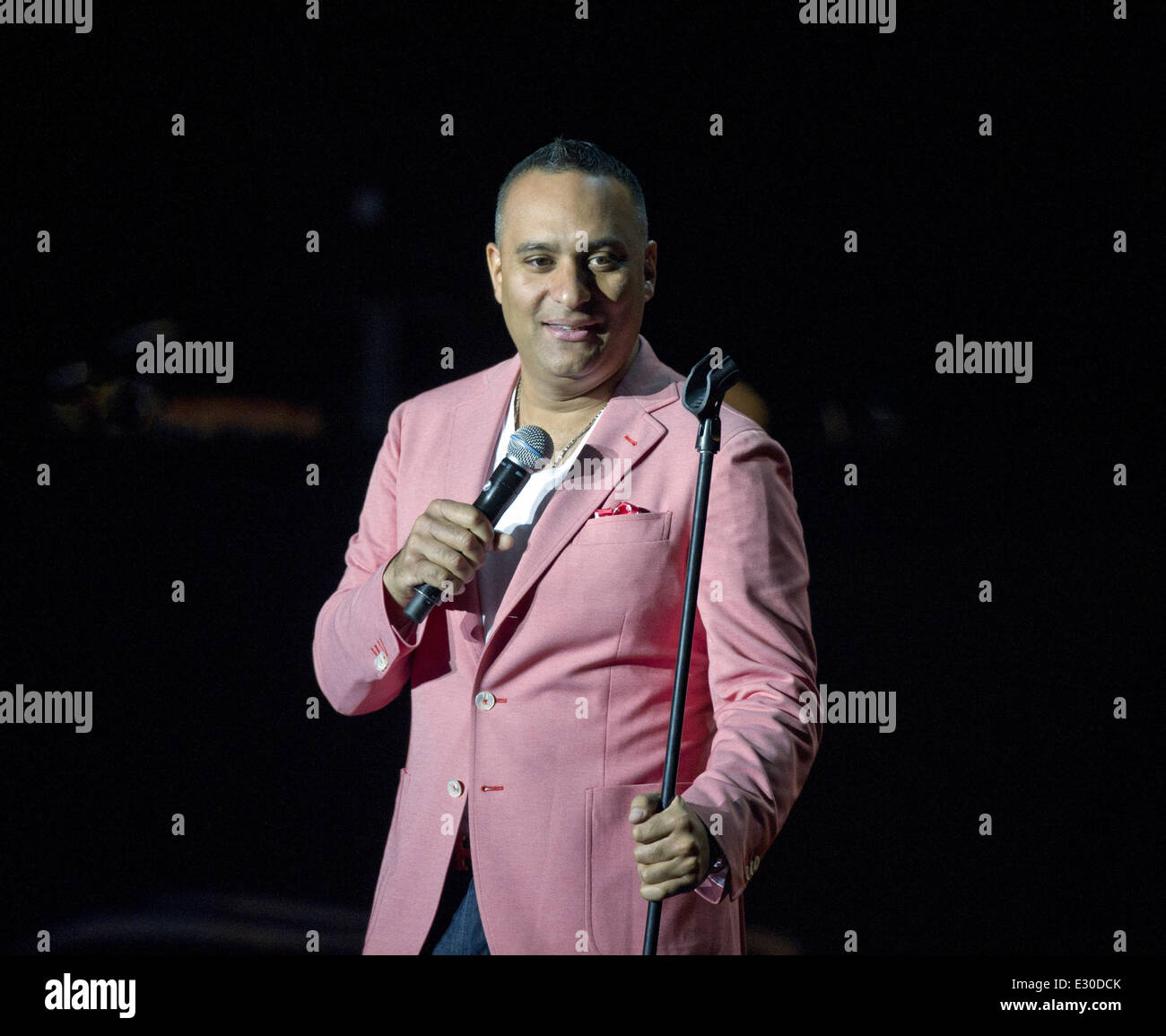 Canadian stand-up comedian Russell Peters performing to a sold out ...
