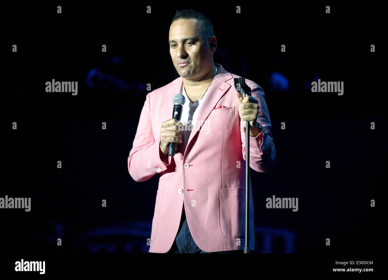 Canadian stand-up comedian Russell Peters performing to a sold out ...