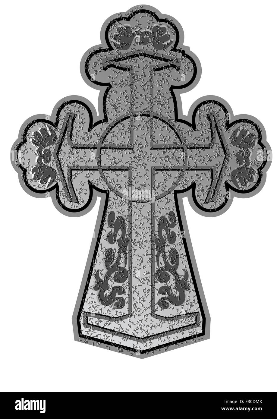Ancient gravestone isolated Black and White Stock Photos & Images - Alamy