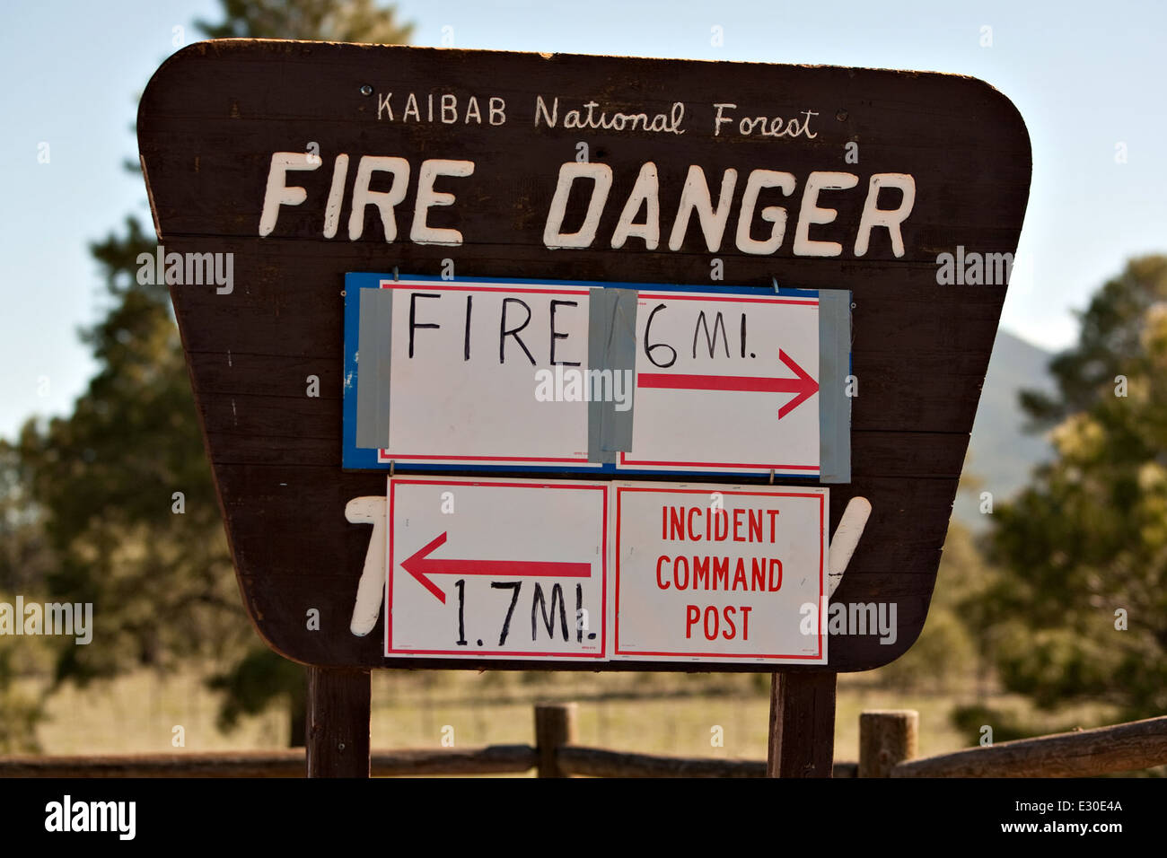 The Eagle Rock Fire, which occurred in 2010 in the Williams Ranger ...