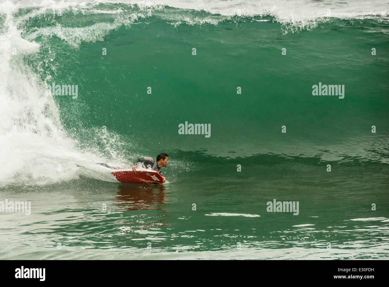 Bodyboarder the wedge hi-res stock photography and images - Alamy