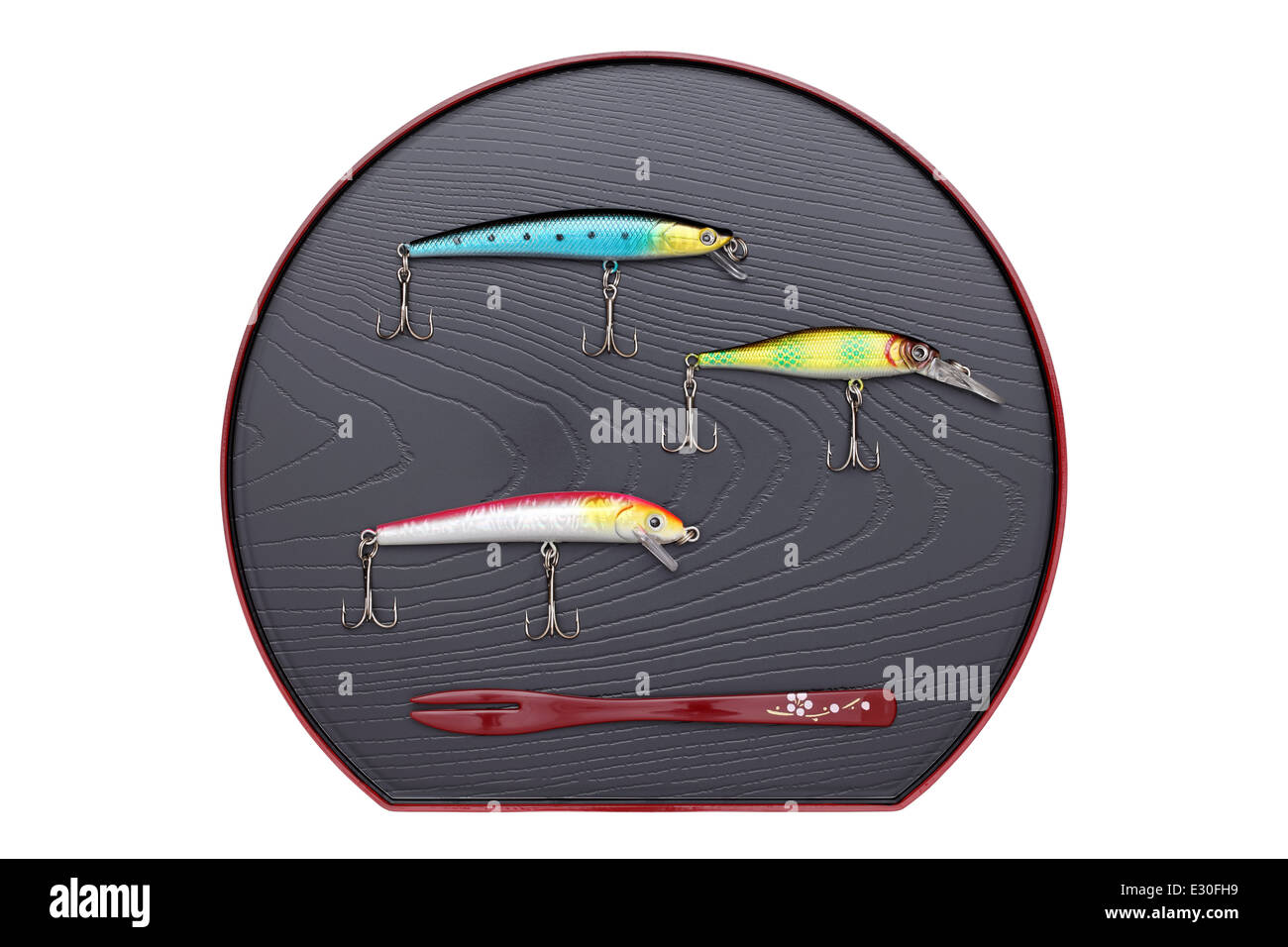 Fishing hook blue Cut Out Stock Images & Pictures - Alamy