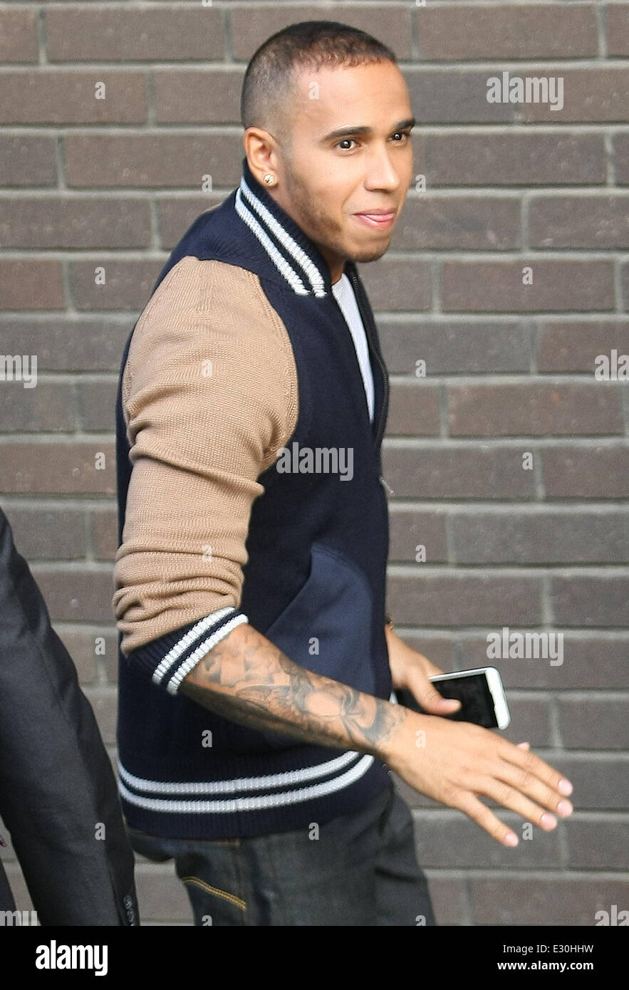 Celebrities outside the ITV Studios Featuring: Lewis Hamilton Where ...