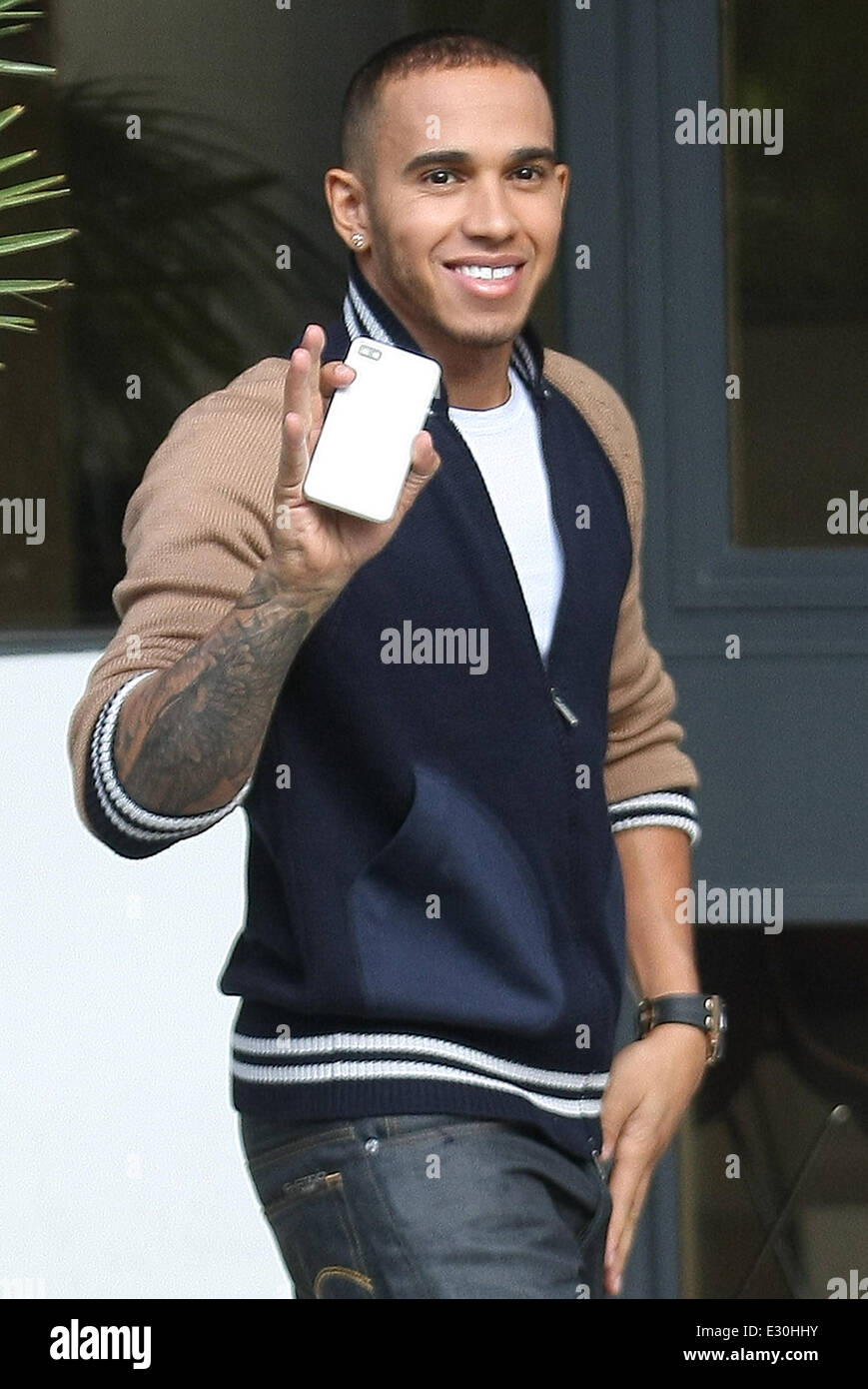 Celebrities outside the ITV Studios Featuring: Lewis Hamilton Where ...