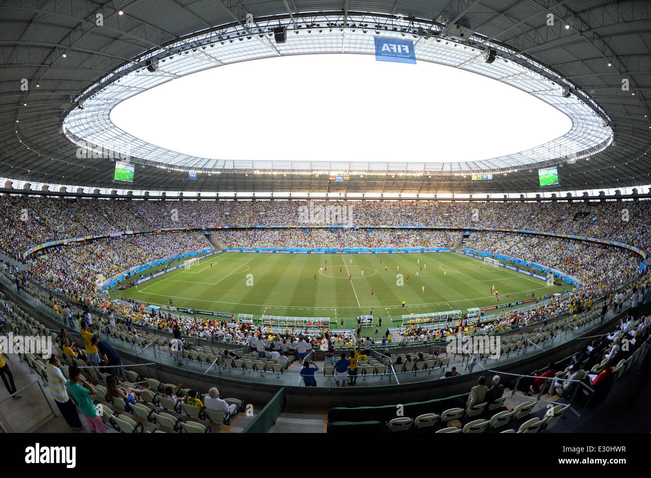Fortaleza, Brazil. 21st June, 2014. Overview of the arena prior to the ...