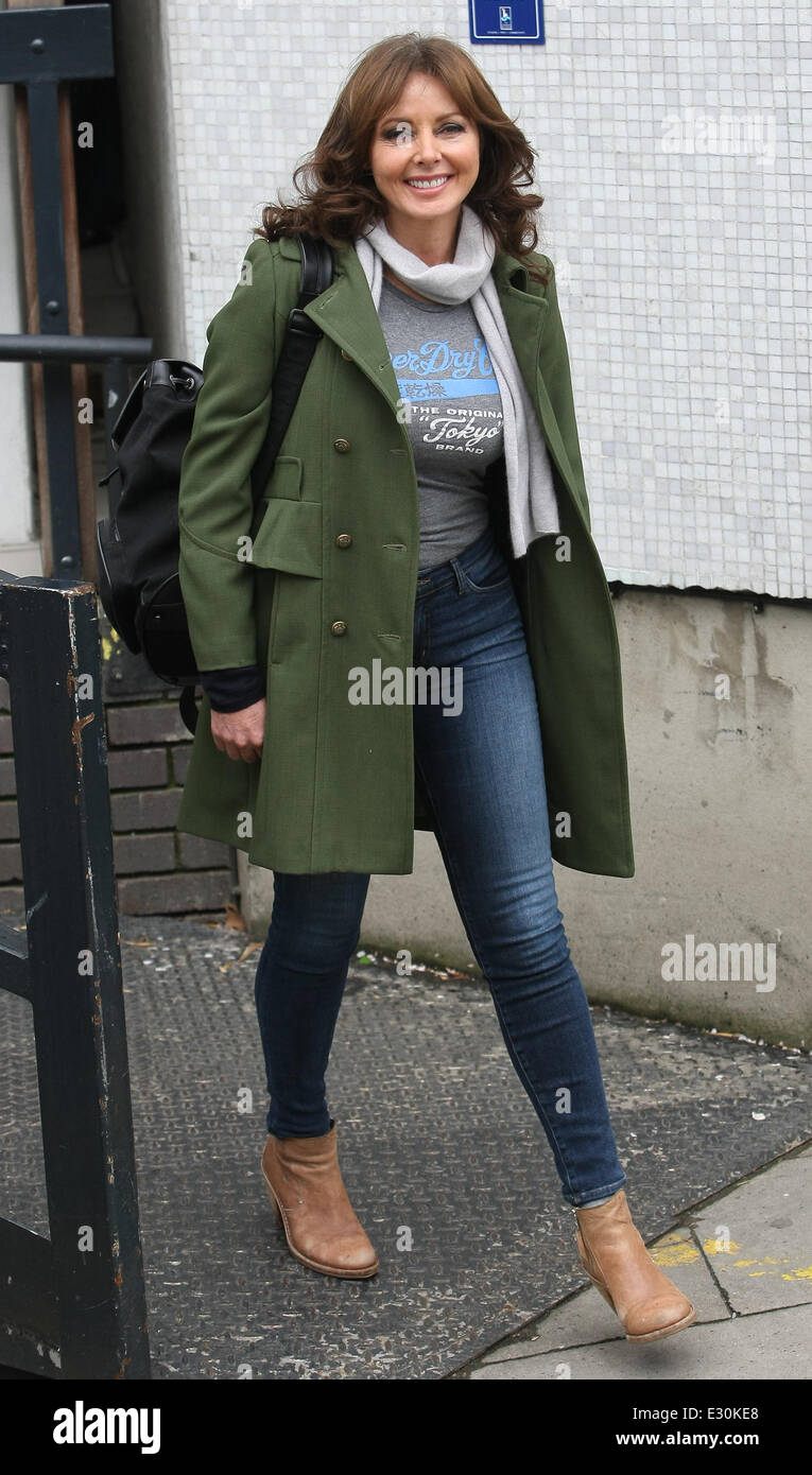 Celebrities outside the ITV Studios Featuring: Carol Vorderman Where ...